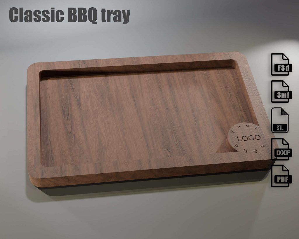 CNC project for a wild Steak Tray – CNC files for wood routers ...